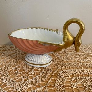 Mottahedeh | Accents | Vtg Mottahedeh Italian Gold Swan Shell Dish ...